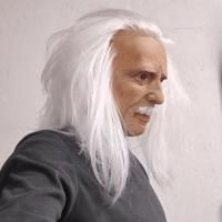China Deluxe Lifelike Elder Man Human Face Mask, Highly Detailed Realistic Skin Silicone Mask for Cosplay, Halloween, and Pranks for sale