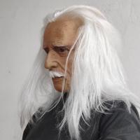 China Deluxe Lifelike Elder Man Human Face Mask, Highly Detailed Realistic Skin Silicone Mask for Cosplay, Halloween, and Pranks for sale