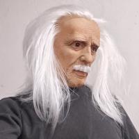 China Deluxe Lifelike Elder Man Human Face Mask, Highly Detailed Realistic Skin Silicone Mask for Cosplay, Halloween, and Pranks for sale