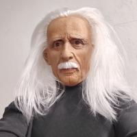 China Deluxe Lifelike Elder Man Human Face Mask, Highly Detailed Realistic Skin Silicone Mask for Cosplay, Halloween, and Pranks for sale
