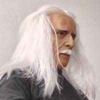 China Deluxe Lifelike Elder Man Human Face Mask, Highly Detailed Realistic Skin Silicone Mask for Cosplay, Halloween, and Pranks for sale