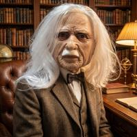 China Deluxe Lifelike Elder Man Human Face Mask, Highly Detailed Realistic Skin Silicone Mask for Cosplay, Halloween, and Pranks for sale