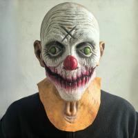 China Creepy Killer Clown Mask, Scary Horror Movie Latex Halloween Full Head Mask with Bloody Teeth for sale