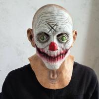 China Creepy Killer Clown Mask, Scary Horror Movie Latex Halloween Full Head Mask with Bloody Teeth for sale