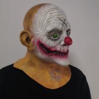 China Creepy Killer Clown Mask, Scary Horror Movie Latex Halloween Full Head Mask with Bloody Teeth for sale