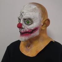 China Creepy Killer Clown Mask, Scary Horror Movie Latex Halloween Full Head Mask with Bloody Teeth for sale