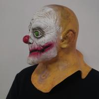 China Creepy Killer Clown Mask, Scary Horror Movie Latex Halloween Full Head Mask with Bloody Teeth for sale