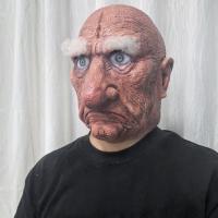 China Realistic Old Man Latex Mask, Full Head Bald Elderly Mask with Wrinkles and White Eyebrows for Halloween, Cosplay, Party, Haunted House, Wholesale Latex Mask Manufacturer & OEM ODM Supplier for sale