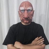 China Realistic Old Man Latex Mask, Full Head Bald Elderly Mask with Wrinkles and White Eyebrows for Halloween, Cosplay, Party, Haunted House, Wholesale Latex Mask Manufacturer & OEM ODM Supplier for sale