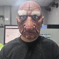 China Realistic Old Man Latex Mask, Full Head Bald Elderly Mask with Wrinkles and White Eyebrows for Halloween, Cosplay, Party, Haunted House, Wholesale Latex Mask Manufacturer & OEM ODM Supplier for sale