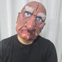 China Realistic Old Man Latex Mask, Full Head Bald Elderly Mask with Wrinkles and White Eyebrows for Halloween, Cosplay, Party, Haunted House, Wholesale Latex Mask Manufacturer & OEM ODM Supplier for sale