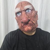China Realistic Old Man Latex Mask, Full Head Bald Elderly Mask with Wrinkles and White Eyebrows for Halloween, Cosplay, Party, Haunted House, Wholesale Latex Mask Manufacturer & OEM ODM Supplier for sale