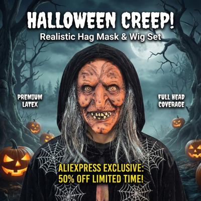 China Latex Material Halloween Mask with Diverse Styles and One Size Fit Most for Costume Parties for sale