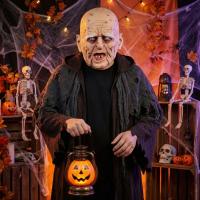 China Hyper-Realistic Old Man Zombie Latex Mask - Premium Quality Latex Halloween Mask One Size Fits Most for sale