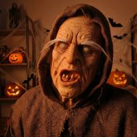 China Hyper-Realistic Old Man Zombie Latex Mask - Premium Quality Latex Halloween Mask One Size Fits Most for sale