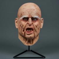 China Hyper-Realistic Old Man Zombie Latex Mask - Premium Quality Latex Halloween Mask One Size Fits Most for sale