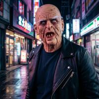 China Hyper-Realistic Old Man Zombie Latex Mask - Premium Quality Latex Halloween Mask One Size Fits Most for sale