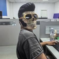 China Customizable Latex Ghost Mask for Halloween and Themed Parties with One Size Fit Most Design for sale