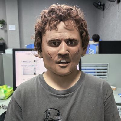 China Lifelike Silicone Human Mask for Professional Costume and Theatrical Events One Size Fit Most for sale