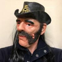 China Lemmy Kilmister Latex Mask for Immersive Role Play and Theatrical Productions - One Size Fit Most for sale