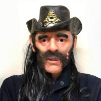 China Lemmy Kilmister Latex Mask for Immersive Role Play and Theatrical Productions - One Size Fit Most for sale
