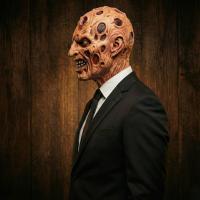 China Premium Pure Latex Horror Mask with Hyper-Realistic Details and Full Head Coverage for Halloween Cosplay for sale