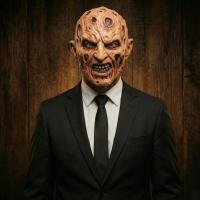 China Premium Pure Latex Horror Mask with Hyper-Realistic Details and Full Head Coverage for Halloween Cosplay for sale