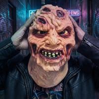 China Premium Pure Latex Horror Mask with Hyper-Realistic Details and Full Head Coverage for Halloween Cosplay for sale