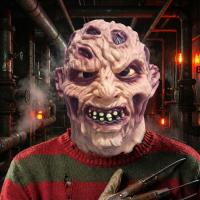 China Premium Pure Latex Horror Mask with Hyper-Realistic Details and Full Head Coverage for Halloween Cosplay for sale