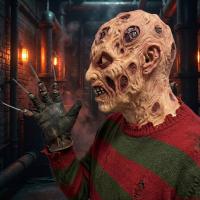 China Premium Pure Latex Horror Mask with Hyper-Realistic Details and Full Head Coverage for Halloween Cosplay for sale