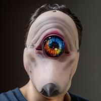 China Latex Material Monster Mask One Size Fit Most for Unique Props in Horror Events for sale