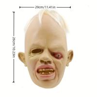 China Realistic Scary Features Latex Material Creepy Masks One Size Fit Most for Halloween and Haunted Houses for sale