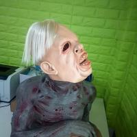 China Realistic Scary Features Latex Material Creepy Masks One Size Fit Most for Halloween and Haunted Houses for sale