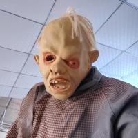 China Realistic Scary Features Latex Material Creepy Masks One Size Fit Most for Halloween and Haunted Houses for sale