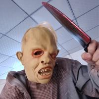 China Realistic Scary Features Latex Material Creepy Masks One Size Fit Most for Halloween and Haunted Houses for sale