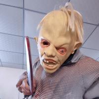 China Realistic Scary Features Latex Material Creepy Masks One Size Fit Most for Halloween and Haunted Houses for sale