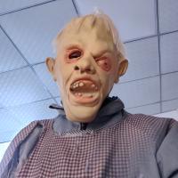 China Realistic Scary Features Latex Material Creepy Masks One Size Fit Most for Halloween and Haunted Houses for sale