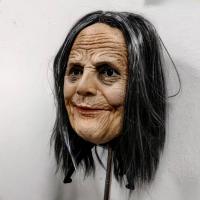 China Lifelike Facial Coverings Human Mask with Latex Material for One Size Fit Most in Cosplay and Theatrical Performances for sale