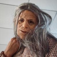 China Lifelike Facial Coverings Human Mask with Latex Material for One Size Fit Most in Cosplay and Theatrical Performances for sale