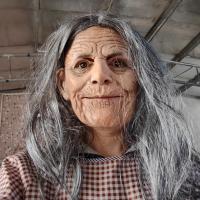 China Lifelike Facial Coverings Human Mask with Latex Material for One Size Fit Most in Cosplay and Theatrical Performances for sale