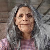 China Lifelike Facial Coverings Human Mask with Latex Material for One Size Fit Most in Cosplay and Theatrical Performances for sale