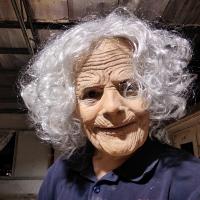 China Lifelike Design Human Mask with Latex Material for Theatrical Performances and One Size Fit Most for sale
