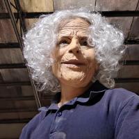China Lifelike Design Human Mask with Latex Material for Theatrical Performances and One Size Fit Most for sale