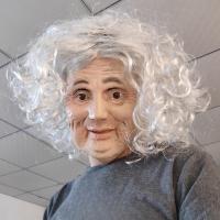 China Realistic Facial Coverings Human Mask with Latex Material for Theatrical Performances One Size Fit Most for sale