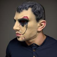 China Latex Material Clown Mask with Colorful Designs and One Size Fits Most for Costume Parties for sale