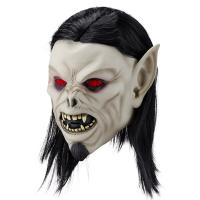 China Handcrafted Latex Demon Mask One Size Fits Most for Halloween and Theatrical Events for sale
