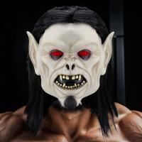 China Handcrafted Latex Demon Mask One Size Fits Most for Halloween and Theatrical Events for sale