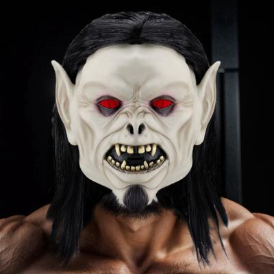 China Handcrafted Latex Demon Mask One Size Fits Most for Halloween and Theatrical Events for sale