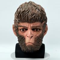 China Patygr Professional Hyper-Realistic Brown Ape Mask - Handcrafted Mythical Monkey Warrior SFX Headgear for Cosplay & Film for sale