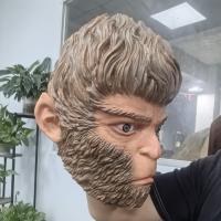 China Patygr Professional Hyper-Realistic Brown Ape Mask - Handcrafted Mythical Monkey Warrior SFX Headgear for Cosplay & Film for sale